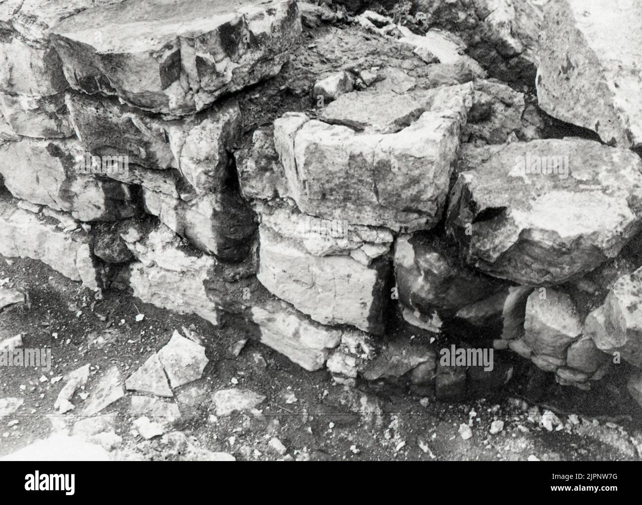 Northern Längan. The south side of the northern wall. Norra längan ...