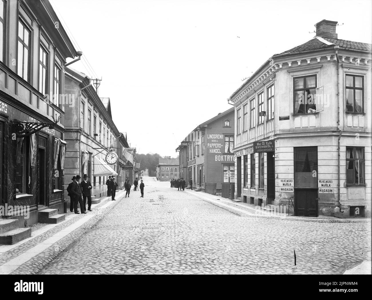 Storgatan at Landbogatan. Storgatan vid Landbogatan Stock Photo - Alamy