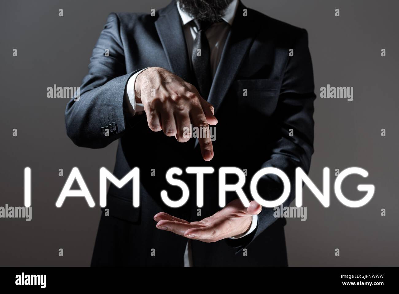 Conceptual caption I Am Strong, Concept meaning Have great strength ...