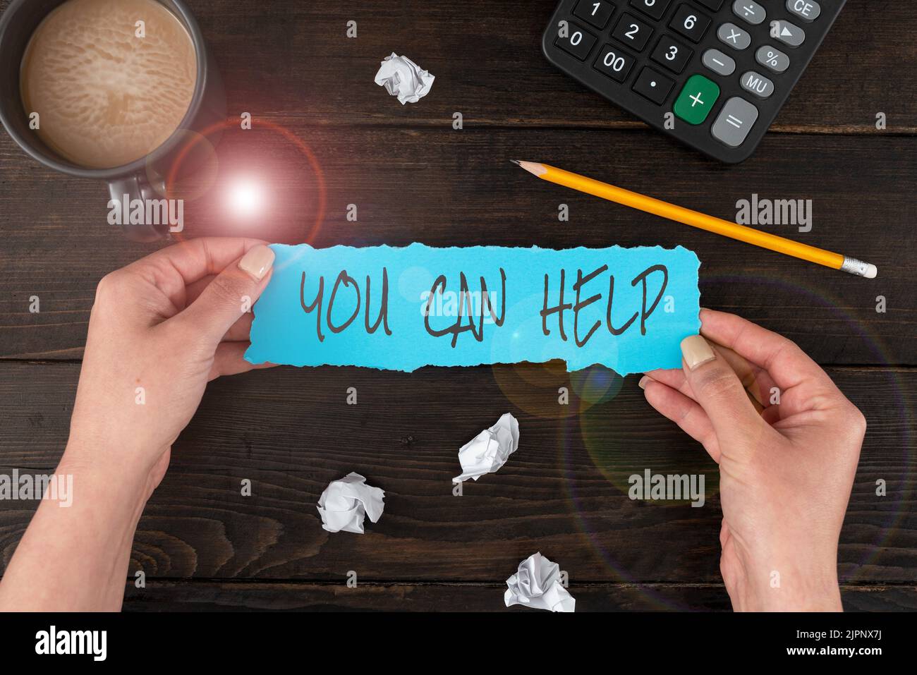 Text caption presenting You Can Help, Word for Be a volunteer helping ...