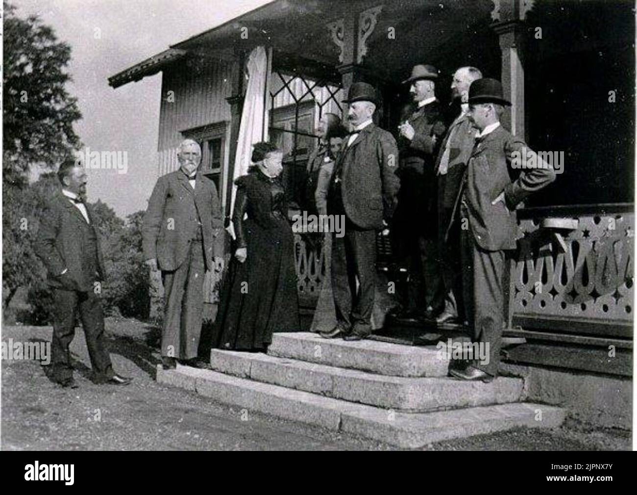 Patron Johan Stenbeck with wife and some of his sons and daughter ...