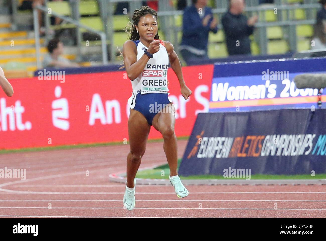 August 18, 2022, Rome, Germany: Shana Grebo of France Finale Men's 200m ...