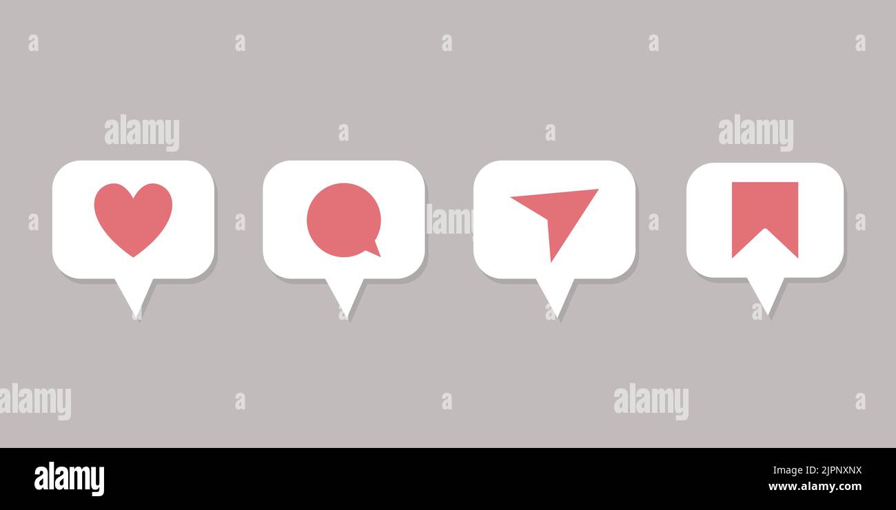 like comment share slide for social network Stock Photo - Alamy