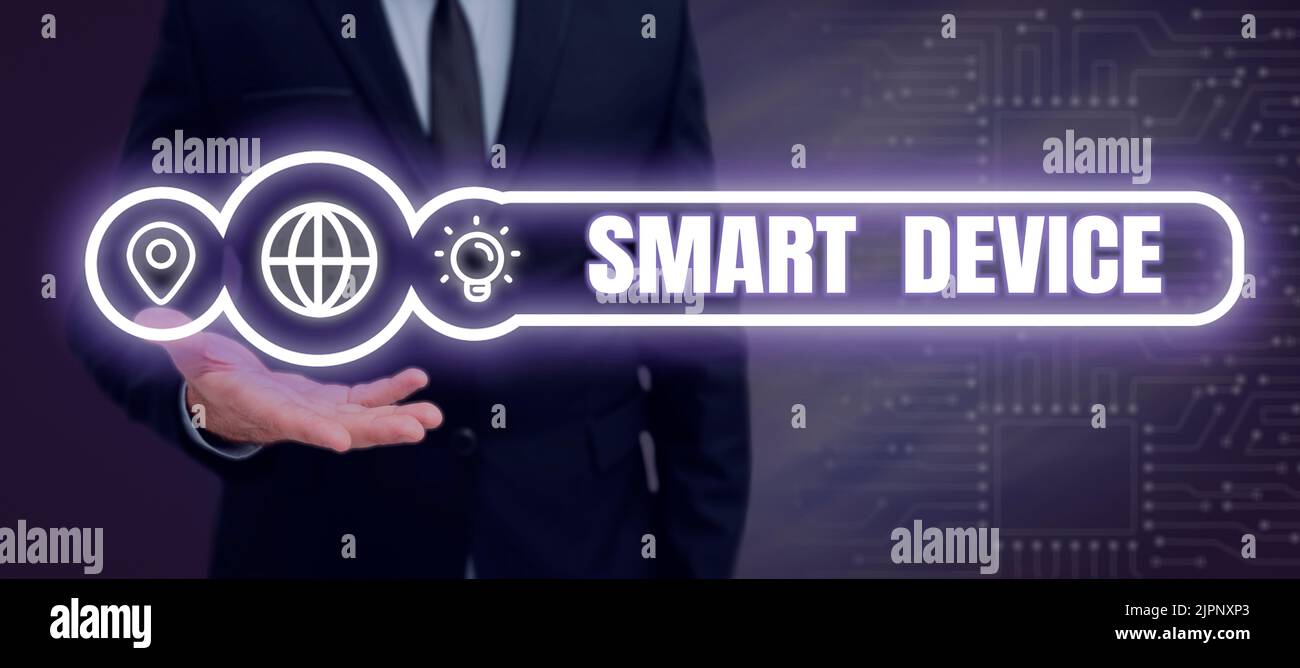 Text sign showing Smart Device, Business approach Electronic gadget ...