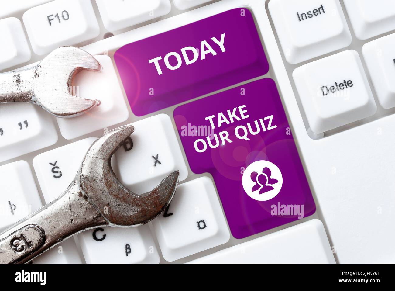 Text caption presenting Take Our Quiz, Word for Fill out our ...