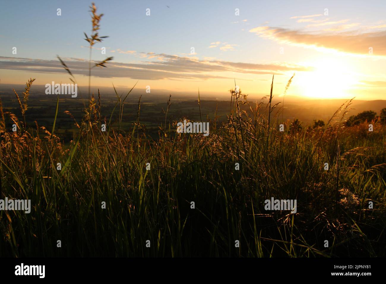 Evening View Sunset Sutton Bank North Yorkshire UK Stock Photo - Alamy