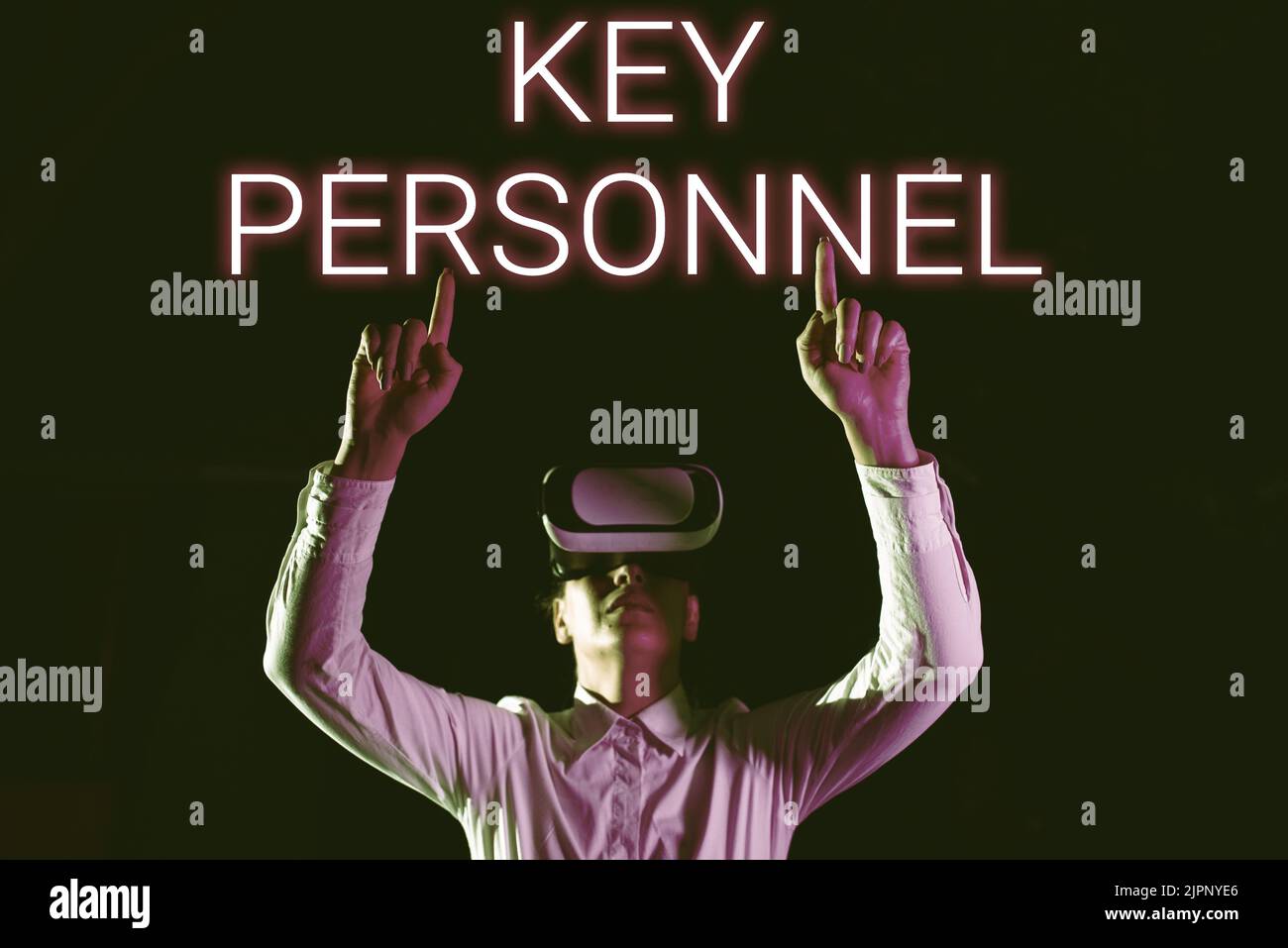 Text caption presenting Key Personnel, Concept meaning Program ...