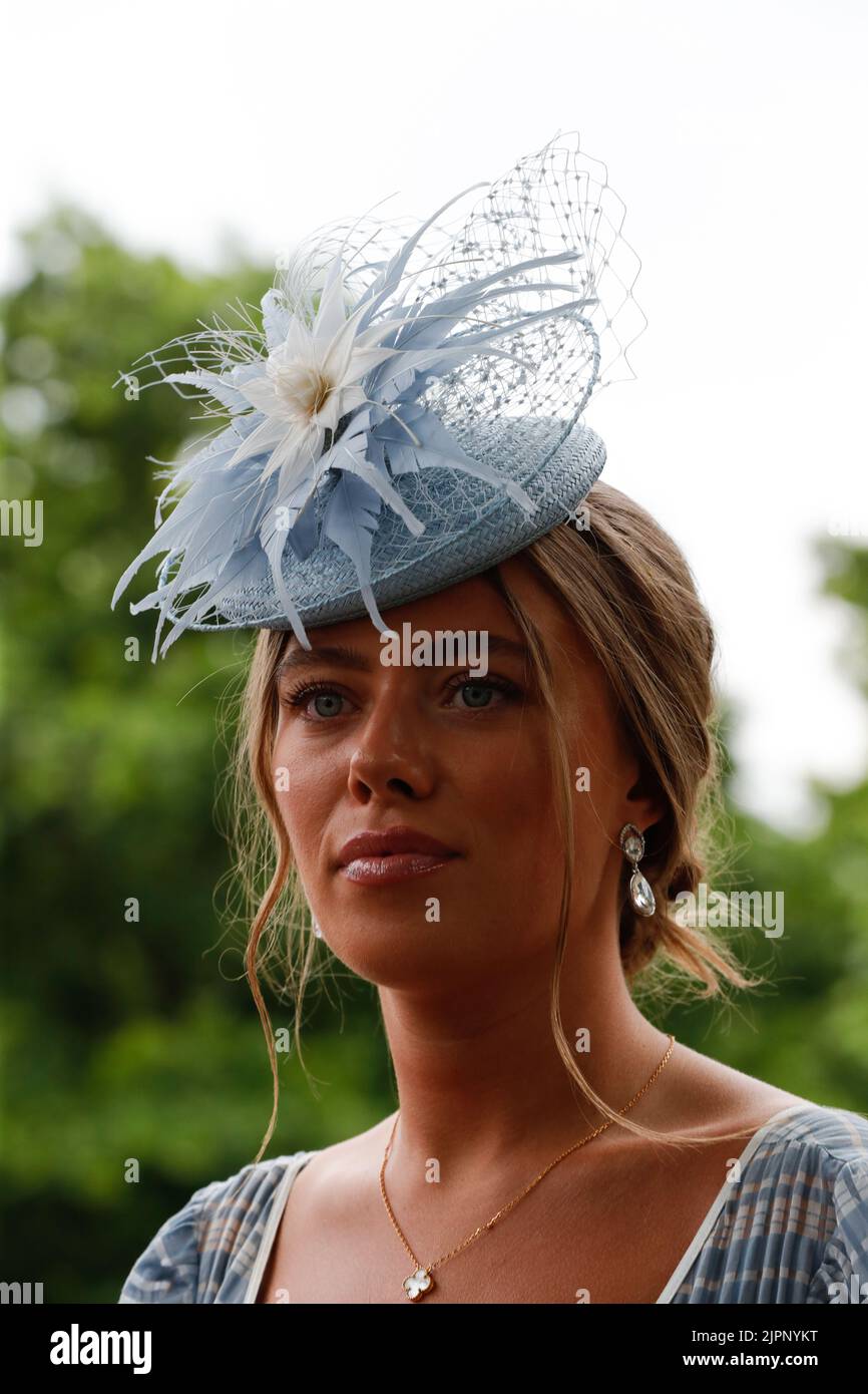Ascot, UK. 19th Aug, 2022. English reality star Tyne-Lexy Clarson most ...