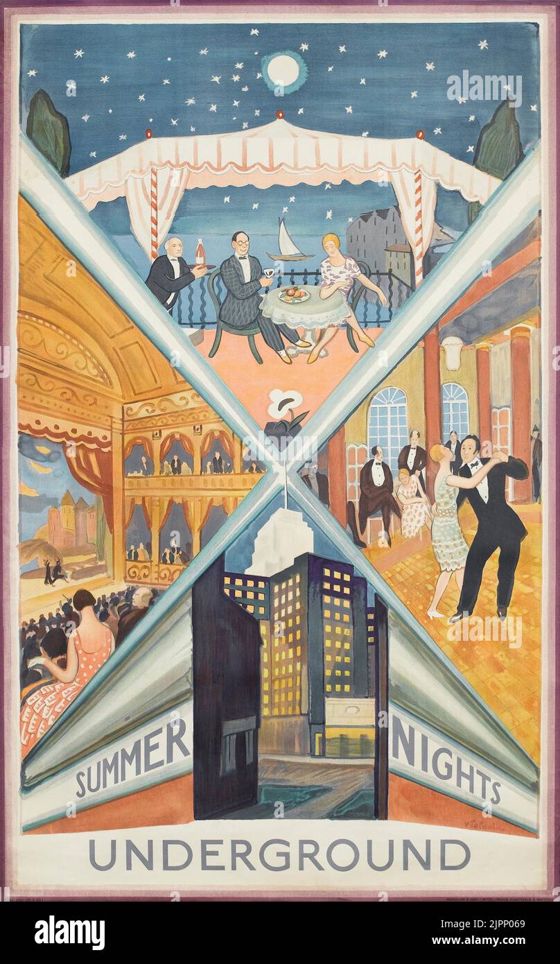 Vintage london underground poster hi-res stock photography and images ...