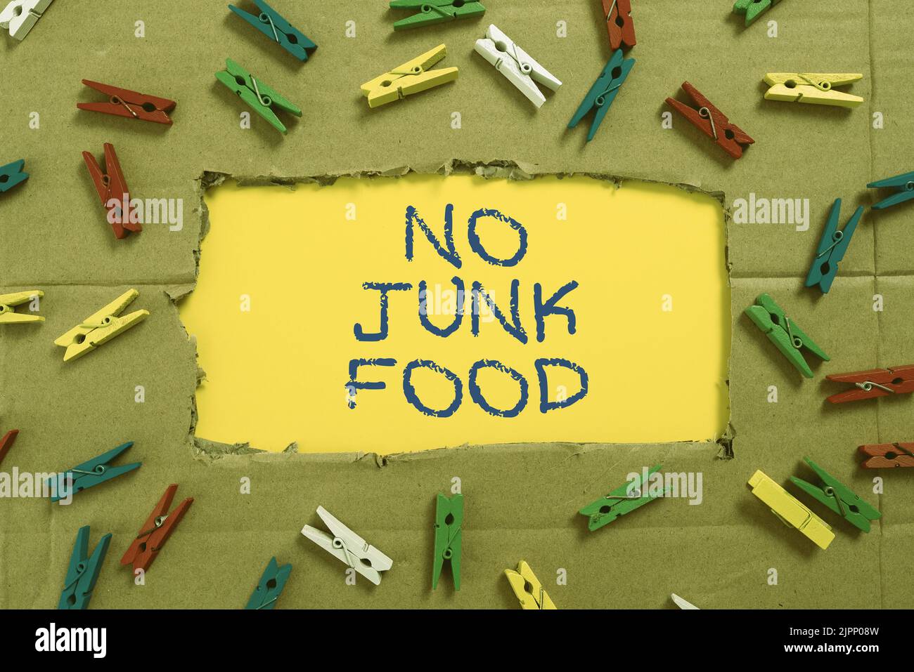 Hand writing sign No Junk Food, Business idea Stop eating unhealthy ...