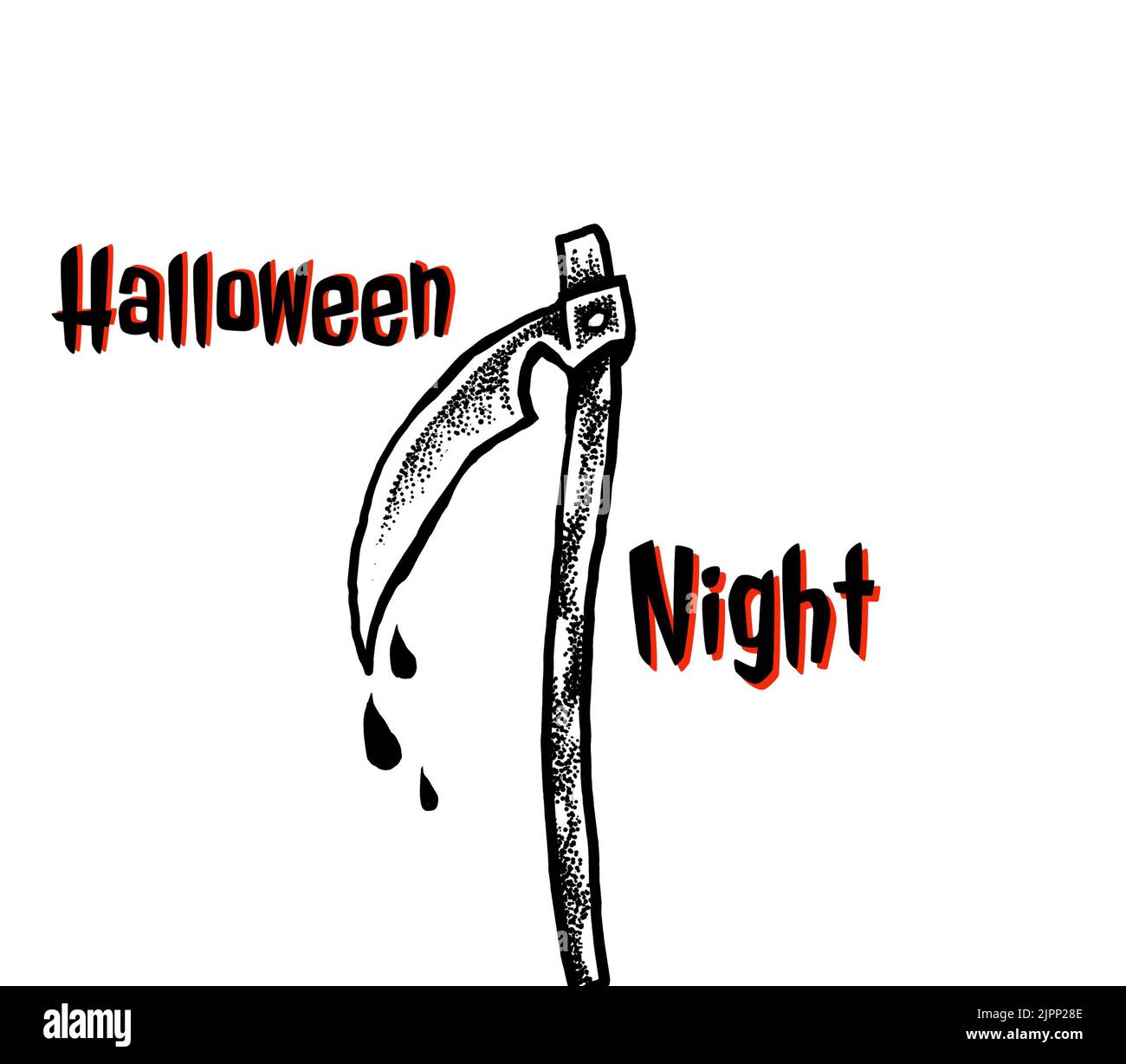 Halloween banner witch moon Cut Out Stock Images & Pictures - Alamy