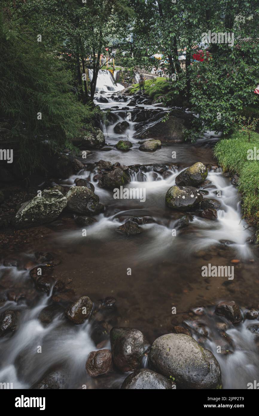 The rocky river in the forest Stock Photo - Alamy