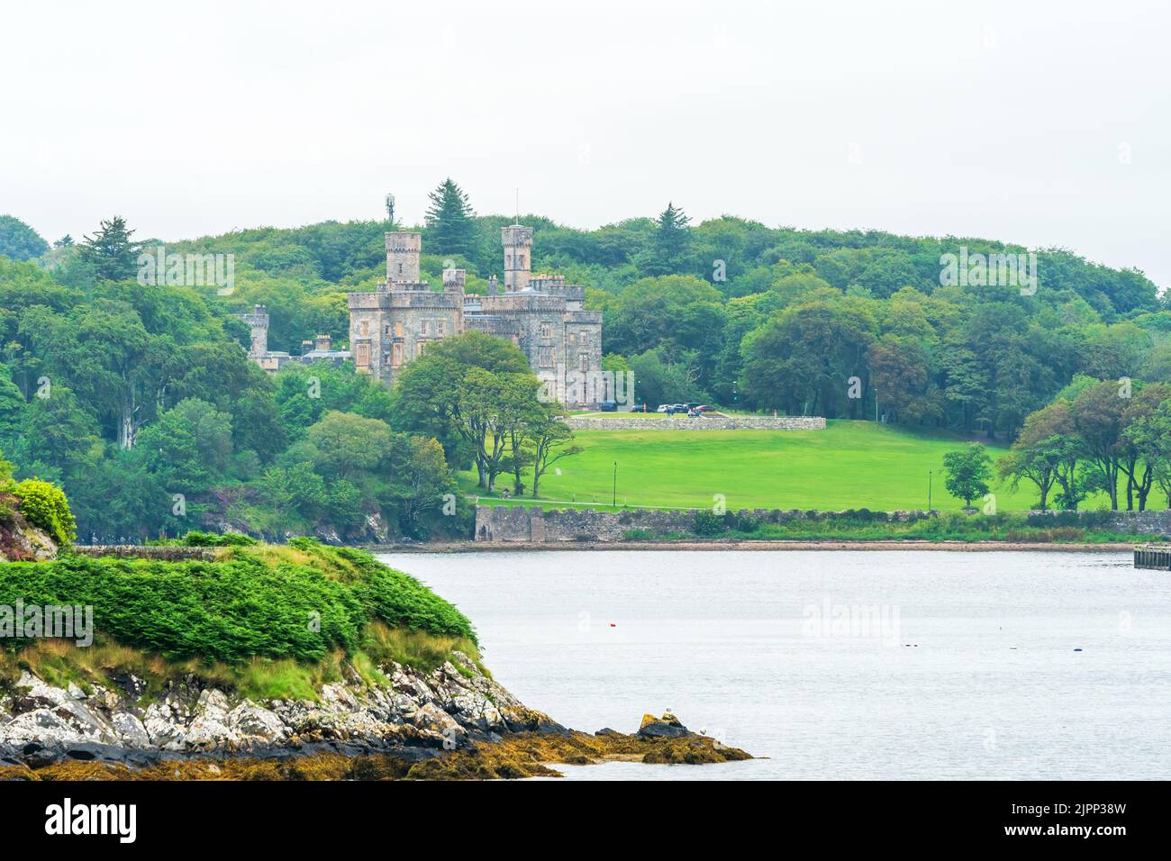 Lews Castle, Victorian era castle in Stornoway, Isle of Lewis, Scotland ...