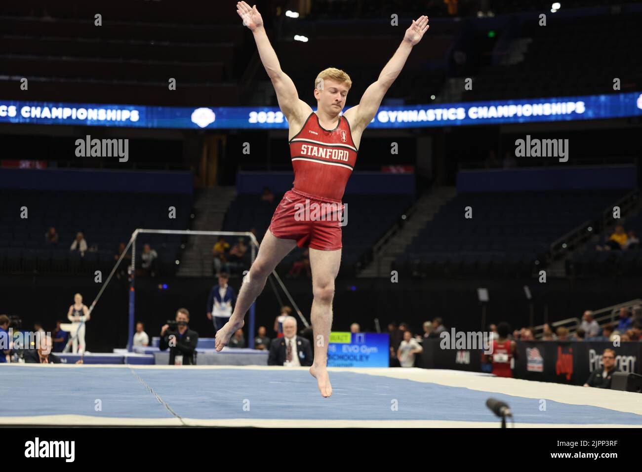 August 18, 2022: Riley Loos from Stanford competes during men's ...
