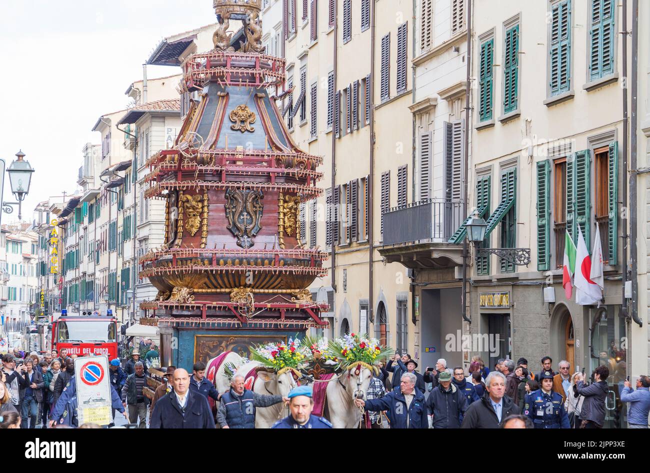 Explosion of the cart ceremony hi-res stock photography and images - Alamy