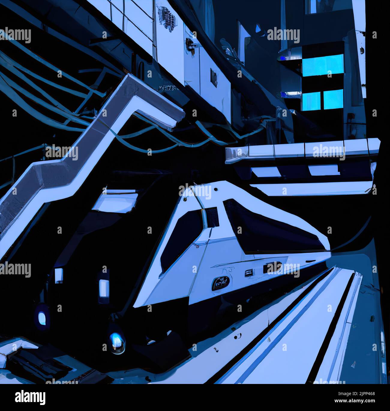 Cyberpunk interior hi-res stock photography and images - Alamy