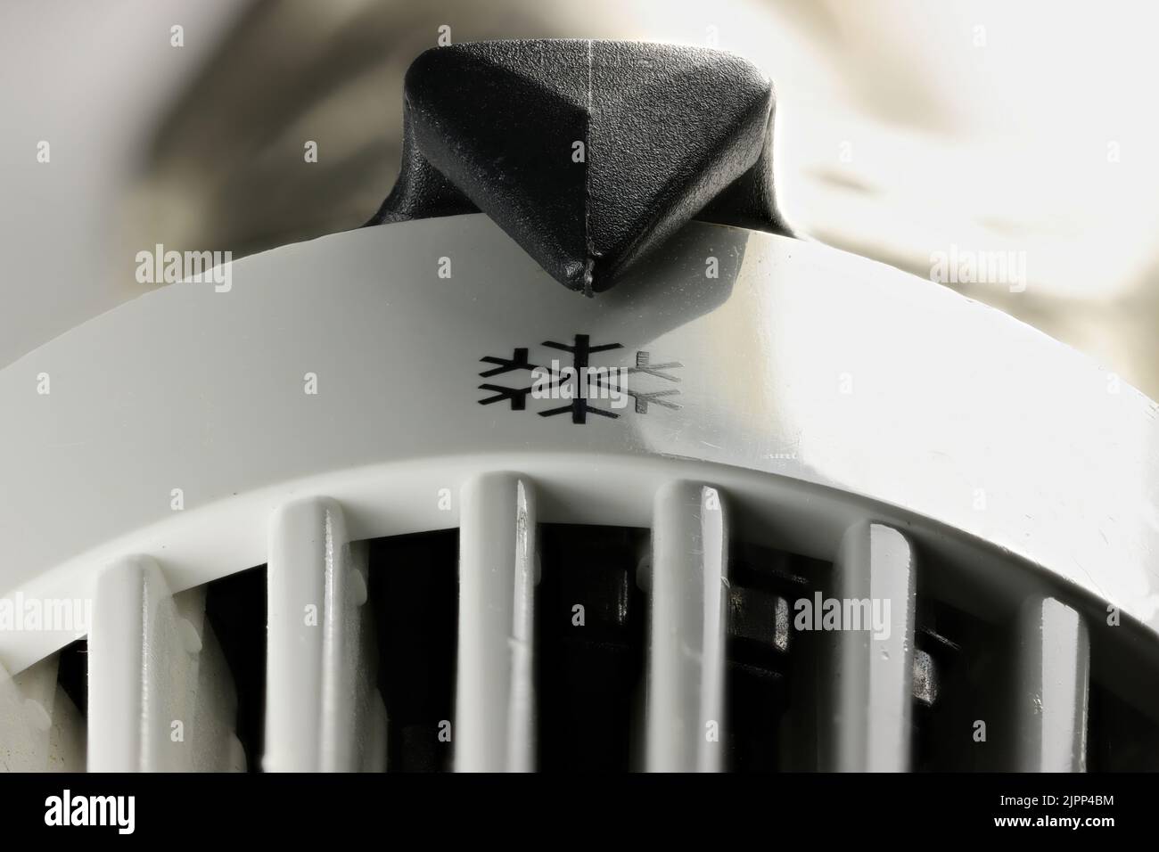 thermostatic radiator valve at frost protection position Stock Photo ...