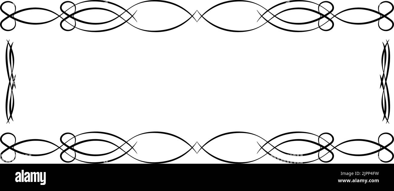 Blank template for text, isolated text box, vector ornaments ...