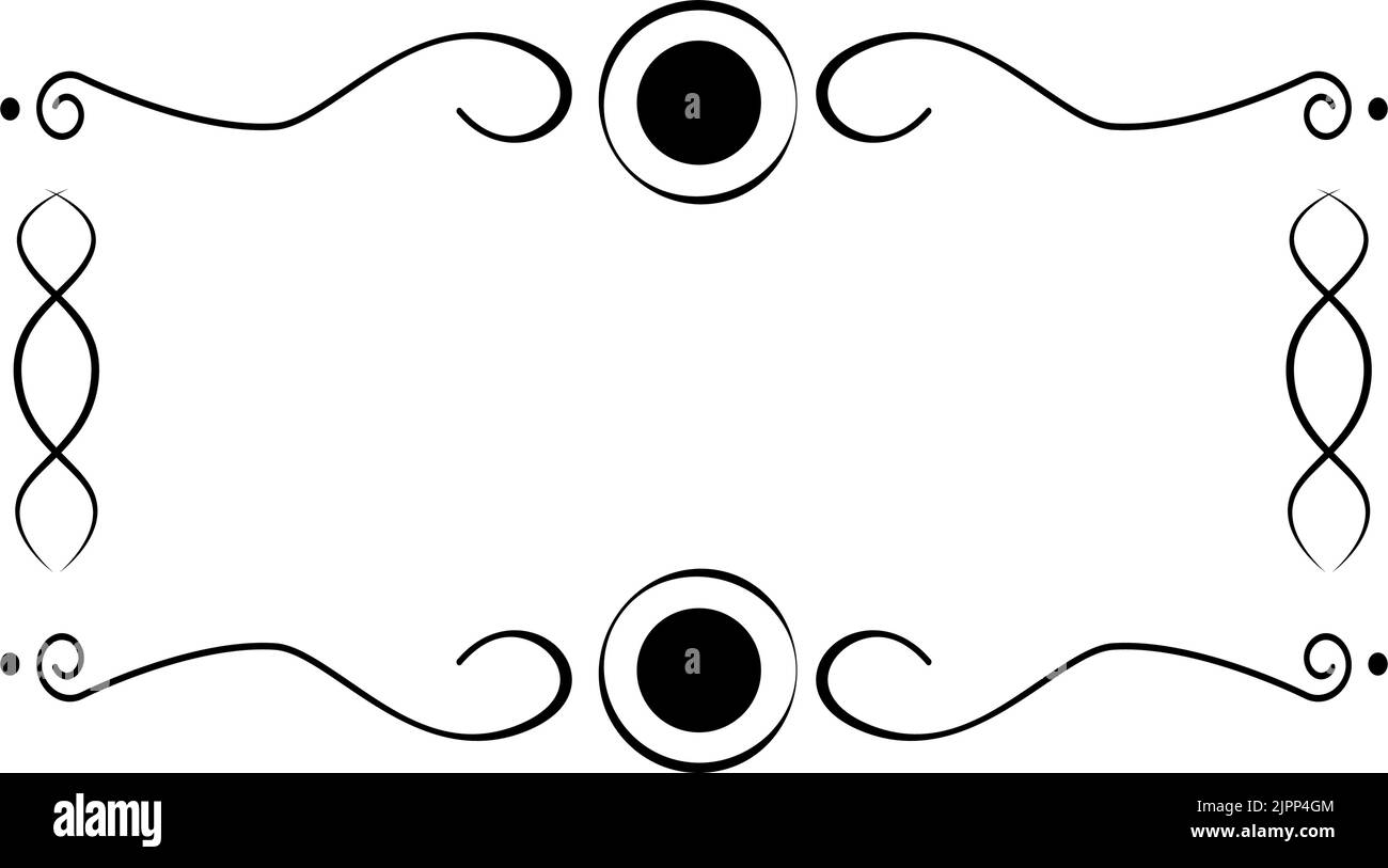 Blank template for text, isolated text box, vector ornaments ...