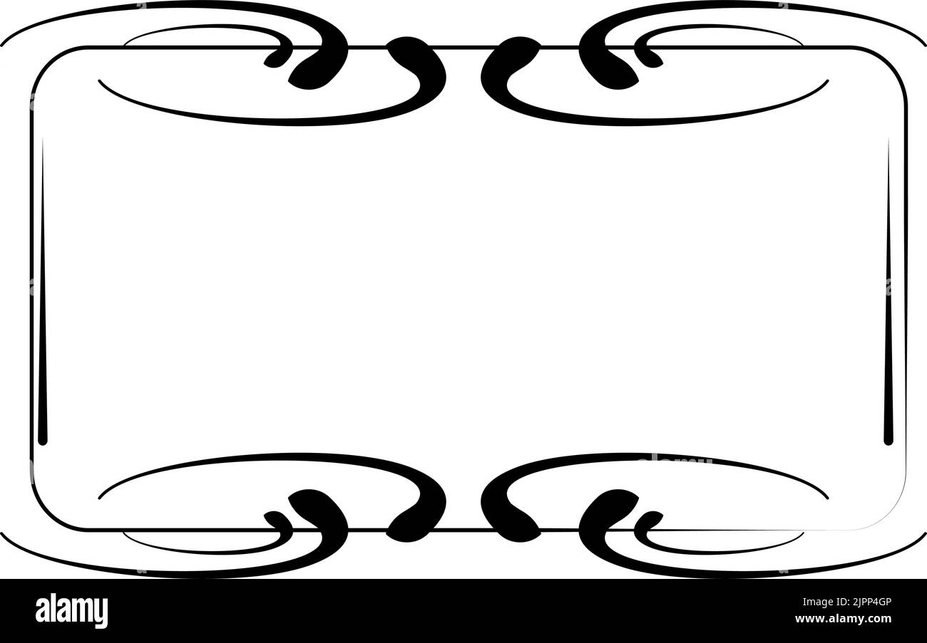 Blank template for text, isolated text box, vector ornaments ...