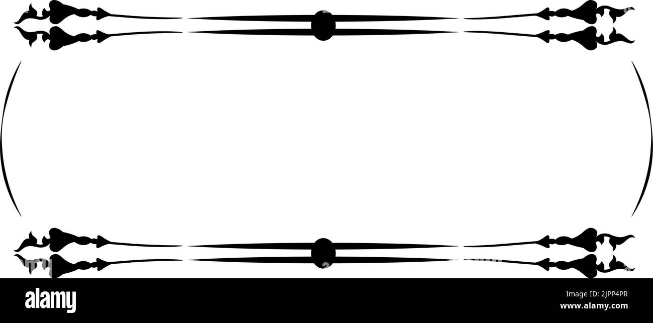 Blank template for text, isolated text box, vector ornaments ...