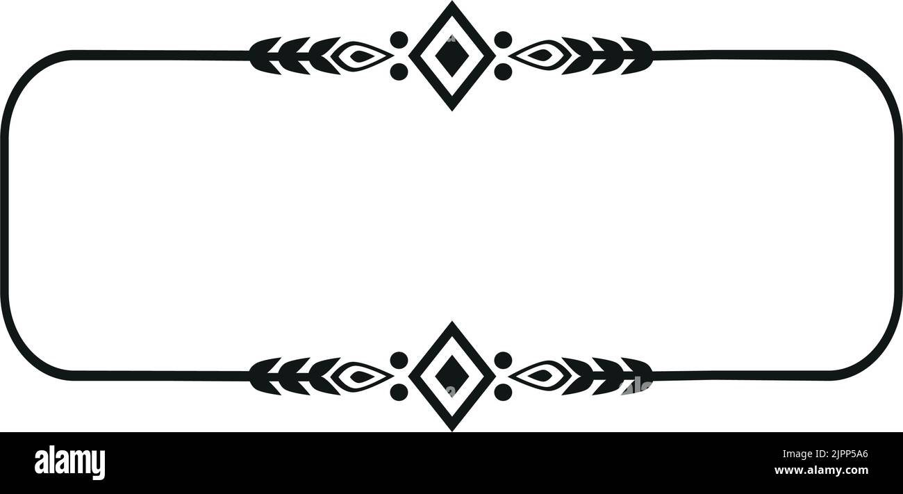 Blank template for text, isolated text box, vector ornaments ...