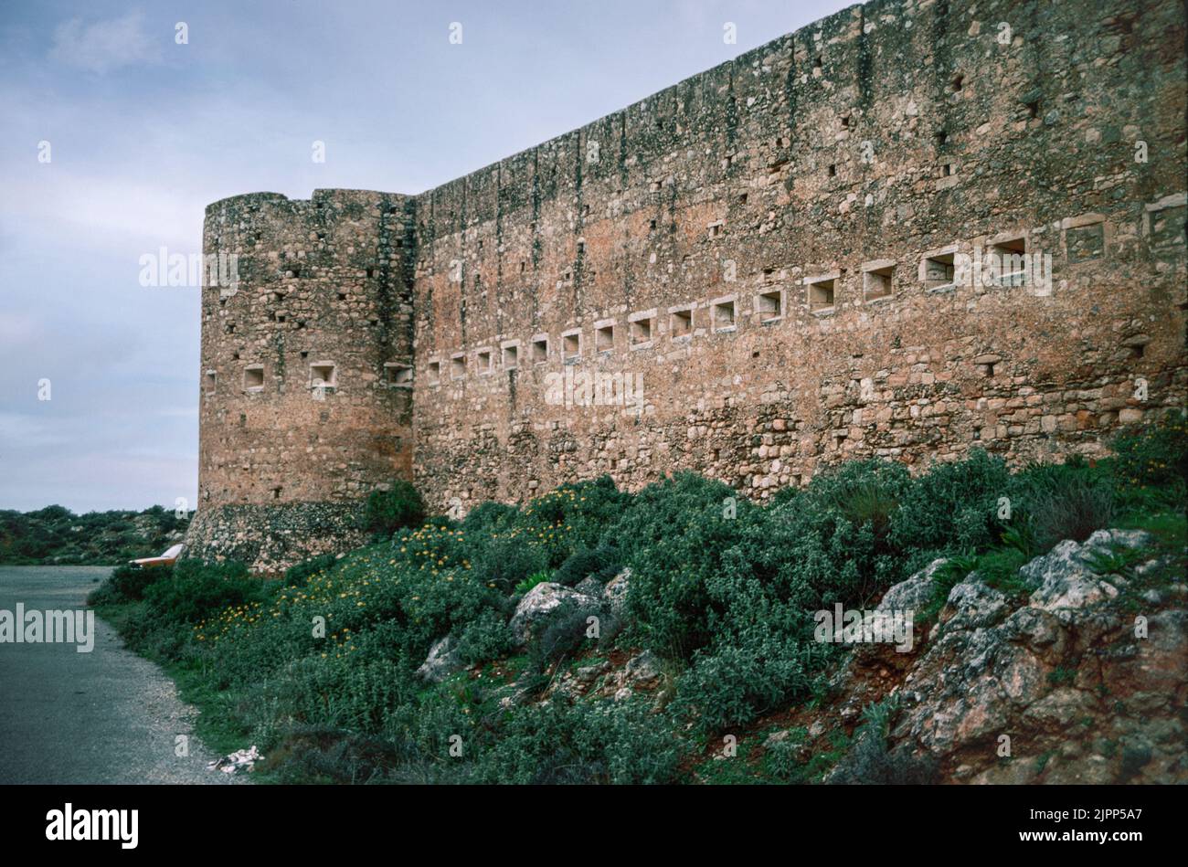 Izzedidin Fortress - Ottoman fort in Aptera in western part of Crete ...