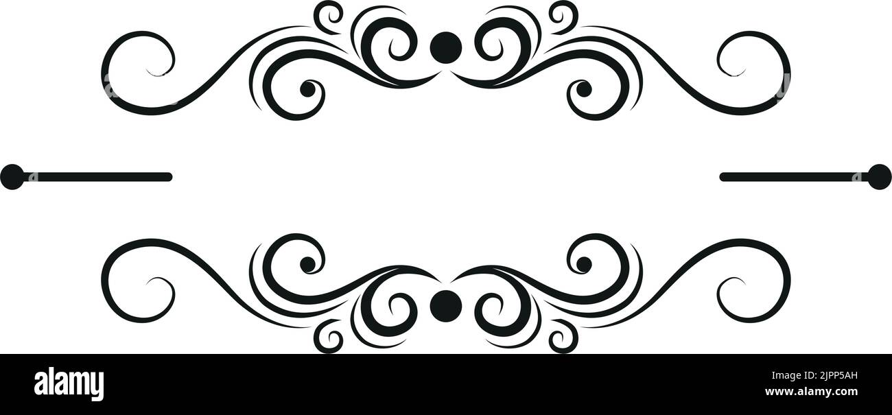 Blank template for text, isolated text box, vector ornaments ...