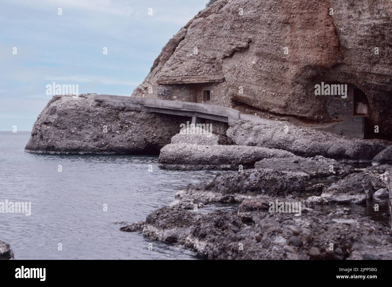 WW2 defences in Sfakia village in Crete, the largest and most populous ...