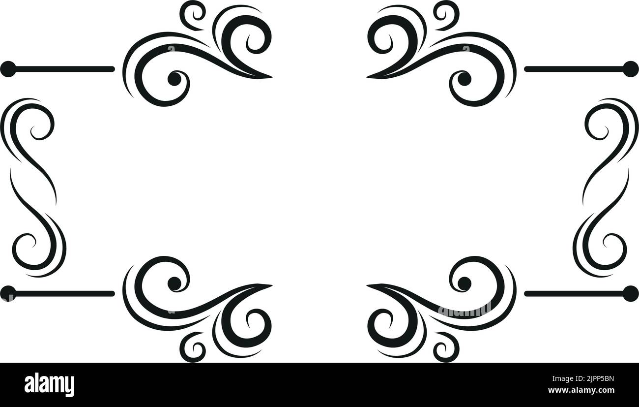 Blank template for text, isolated text box, vector ornaments ...