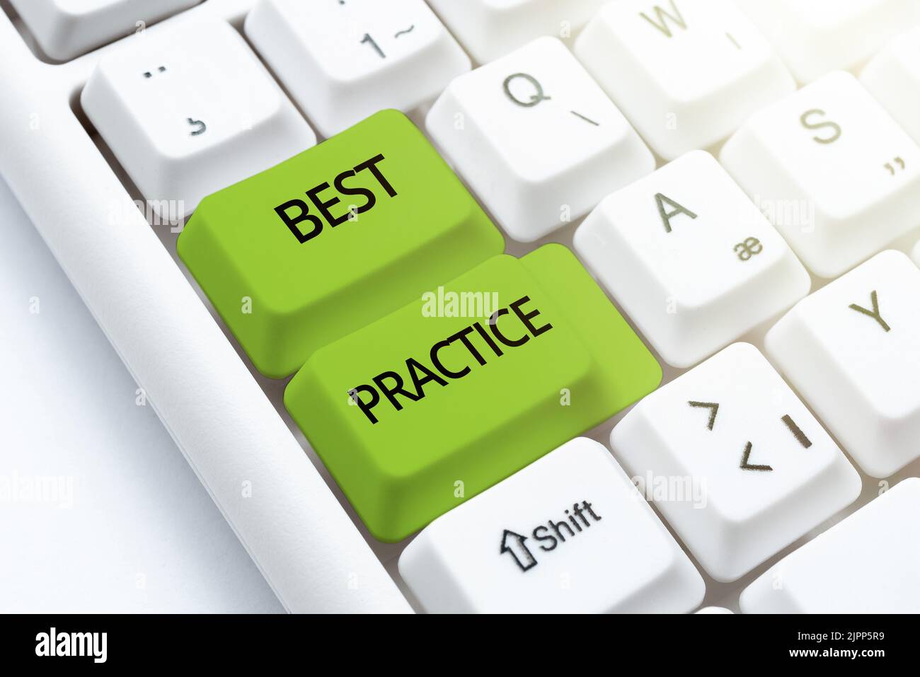 Sign displaying Best Practice, Business overview Method Systematic ...