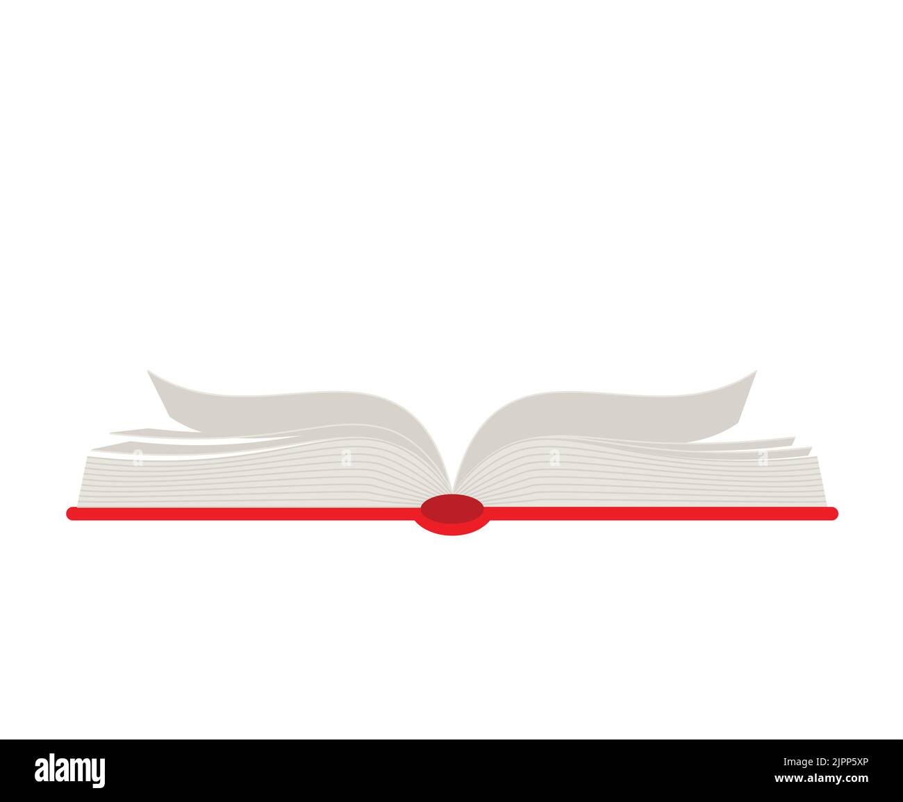 Vector illustration. Blank open book. Top view. Eps 10 Stock Vector ...