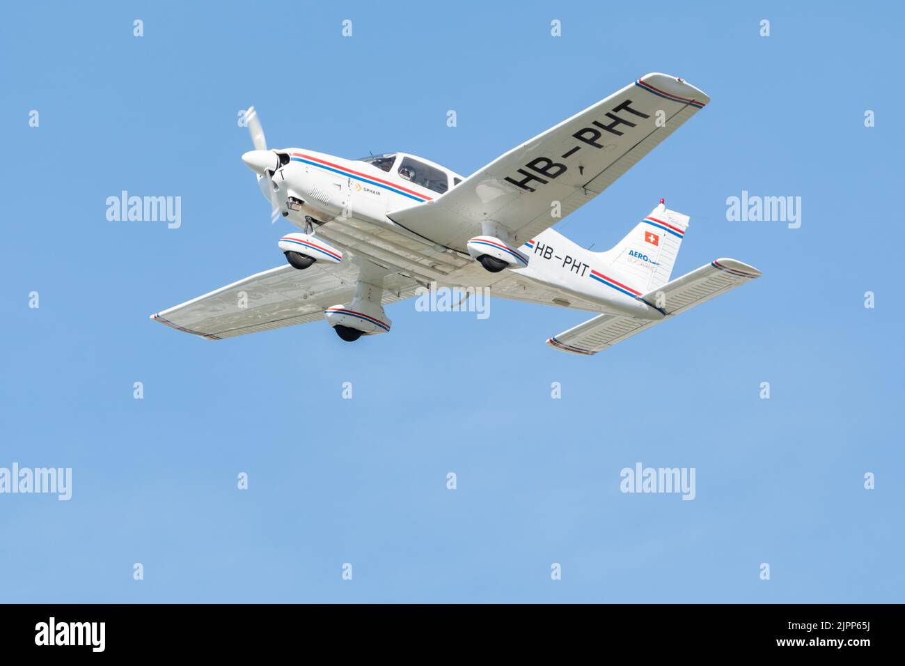 Saint Gallen, Altenrhein, Switzerland, April 18, 2022 Piper PA28-181 ...
