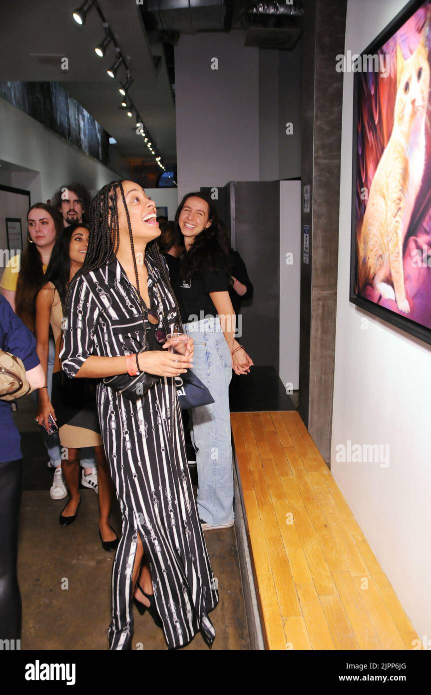 NEW YORK - AUGUST 18: Alexis Nedd attends the Third Arm Gallery: an ...