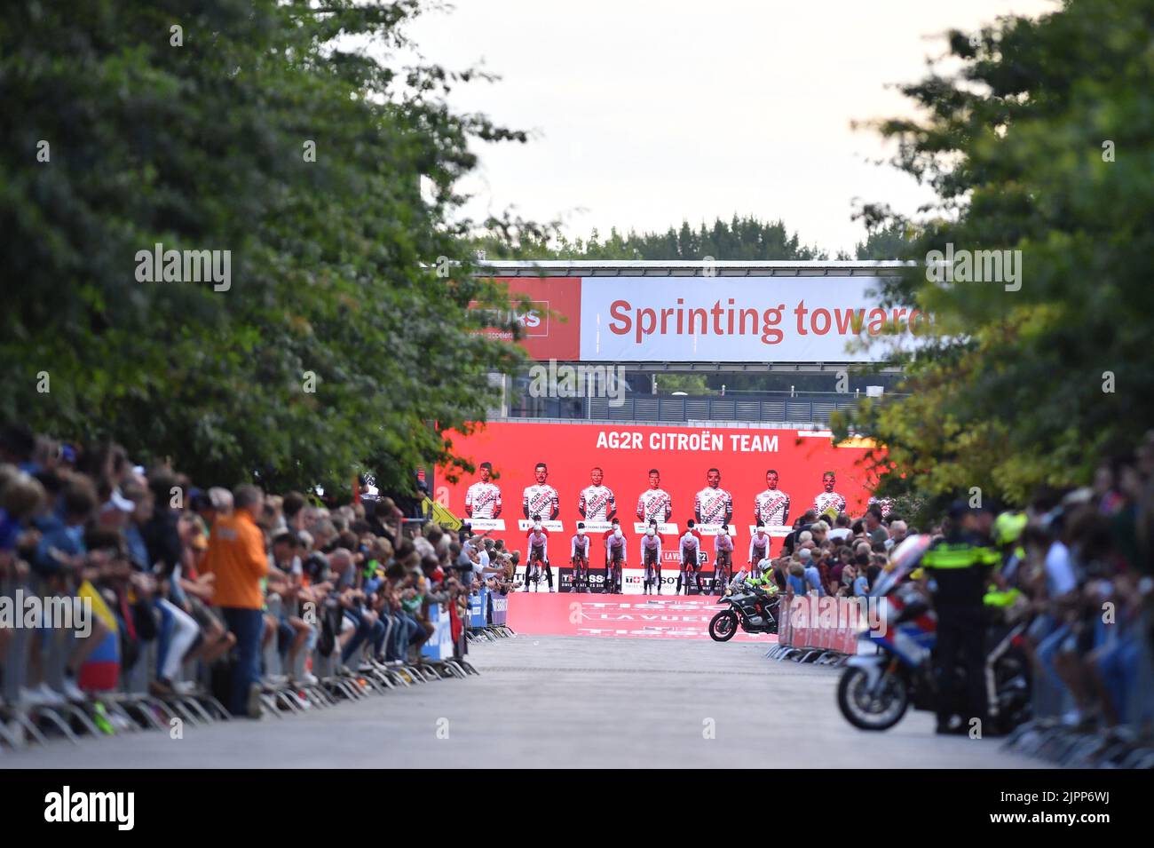 Illustration picture shows the first stage of the 2022 edition of the ...