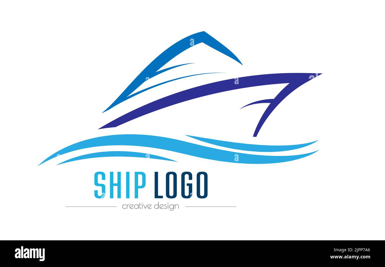 Ship. Template for logo, sticker, stickers and labels, for websites and ...