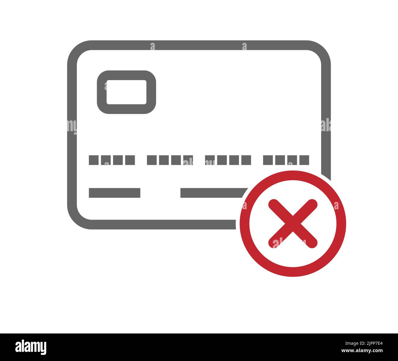 Bank card lock icon. The bank card is inactive or deactivated. Vector ...