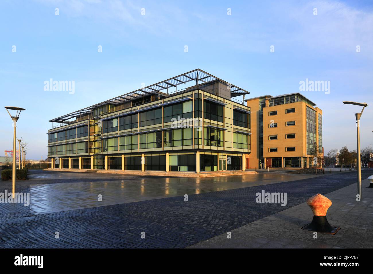 Office blocks at Humber Quays, Hull Marina, Kingston-upon-Hull, East ...