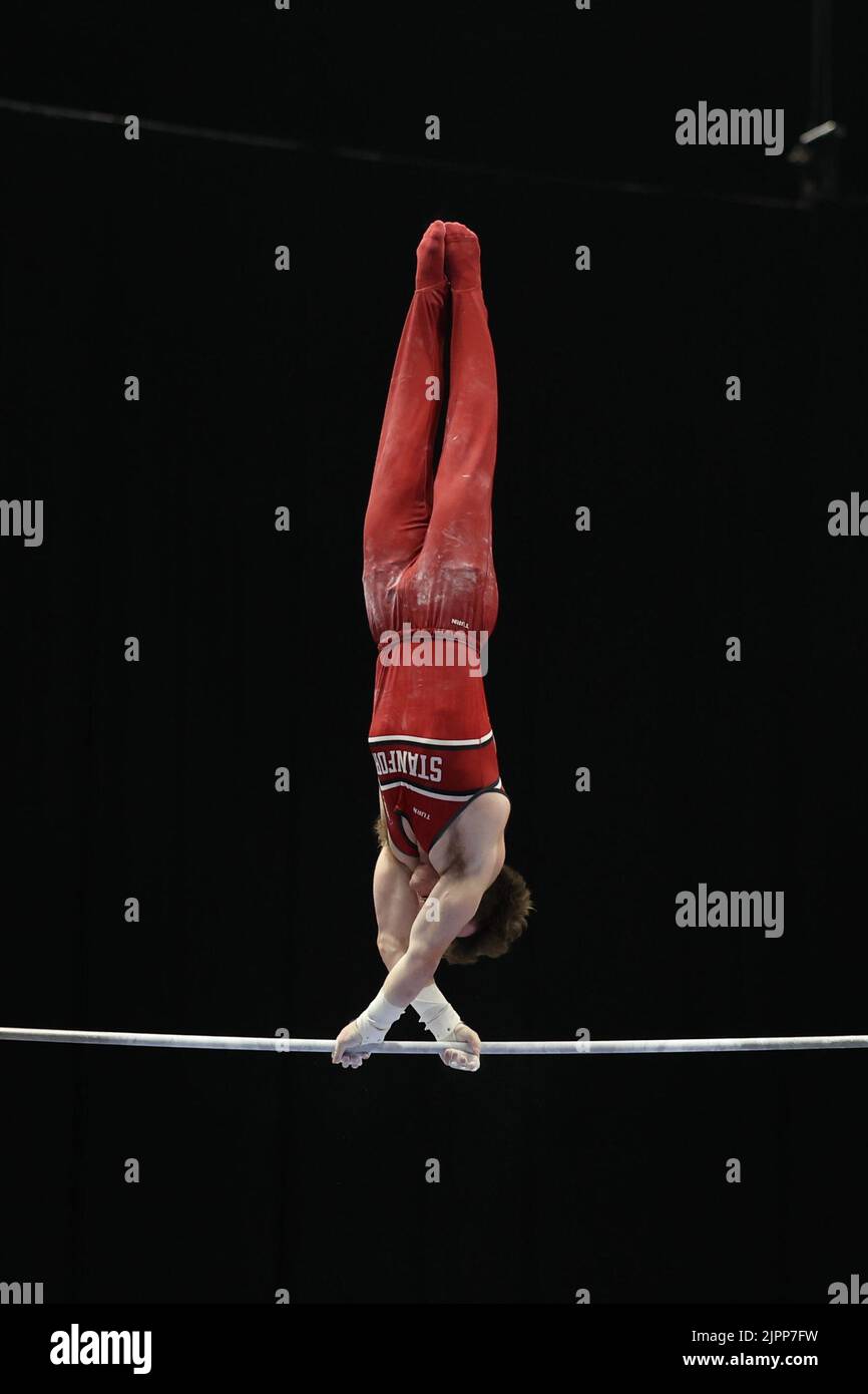August 18, 2022: Taylor Burkhart from Stanford competes during men's ...
