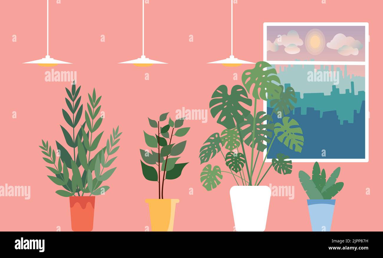 Living room view grey Stock Vector Images - Alamy