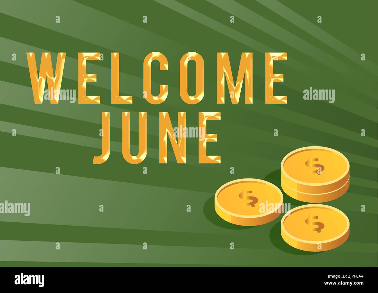 Writing displaying text Welcome June, Business idea Calendar Sixth ...