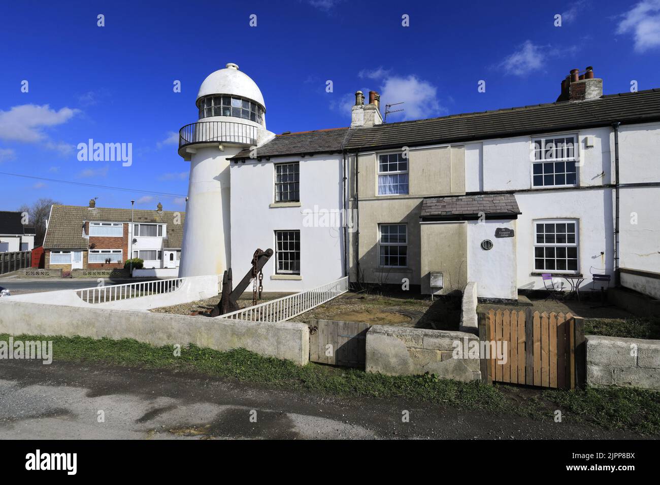 The Lighthouse at Paul village, Humber Estuary, East Riding of ...