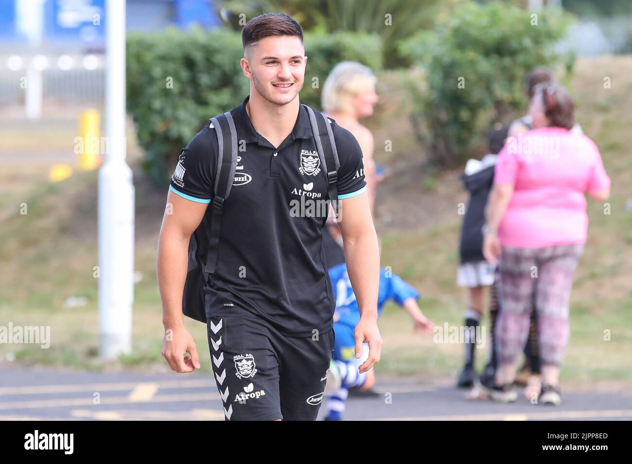 Ben McNamara #19 of Hull FC arrives at the MKM Stadium Stock Photo - Alamy