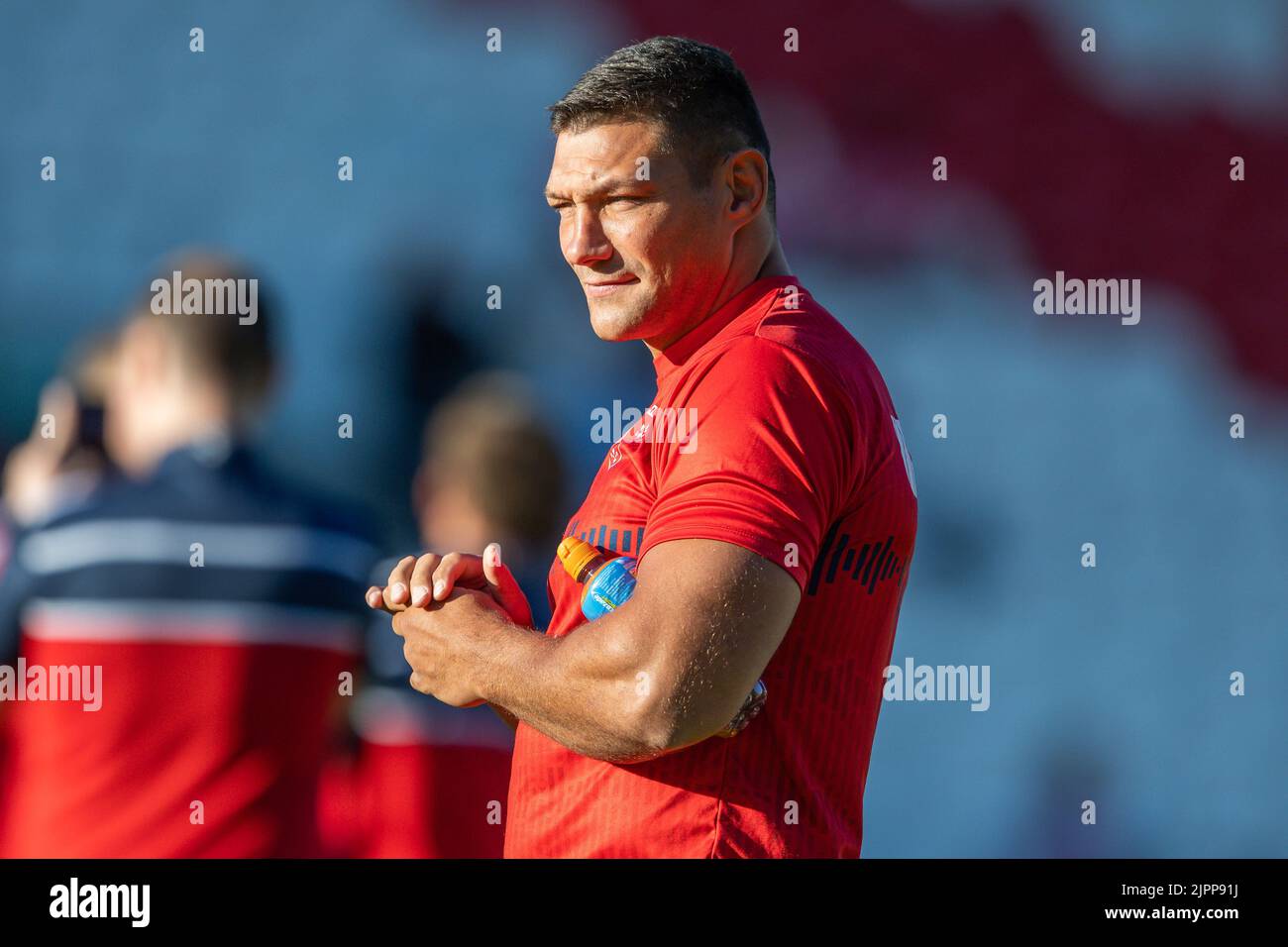 Ryan Hall #5 of Hull KR arrives at The Totally Wicked Stadium, Home of ...