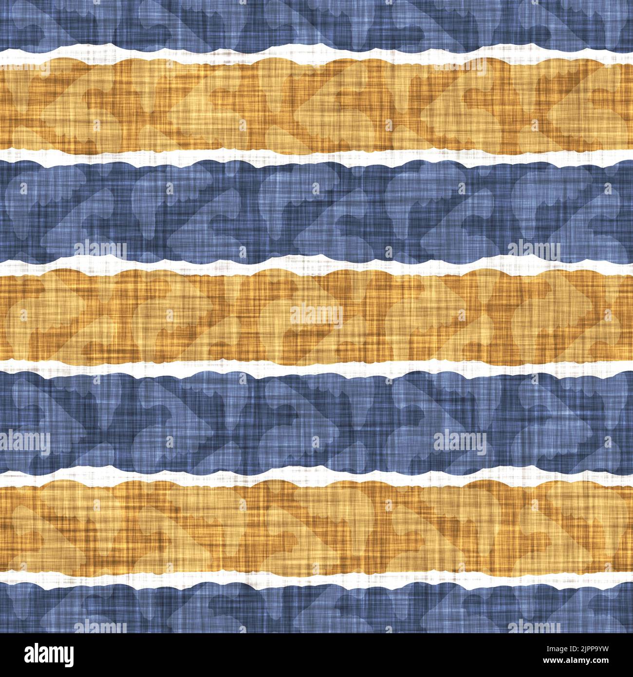 Seamless French country kitchen stripe fabric pattern print. Blue ...