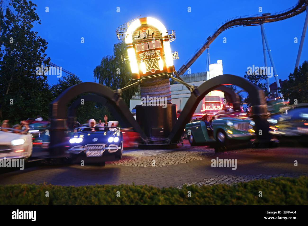 Liseberg amusement park in the city of Gothenburg, Sweden, during Sunday. In the picture ...