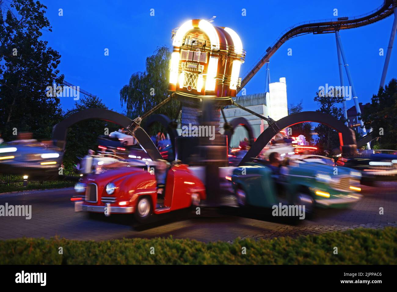 Liseberg amusement park in the city of Gothenburg, Sweden, during Sunday. In the picture ...