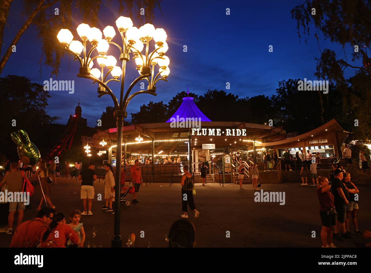 Liseberg amusement park in the city of Gothenburg, Sweden, during ...