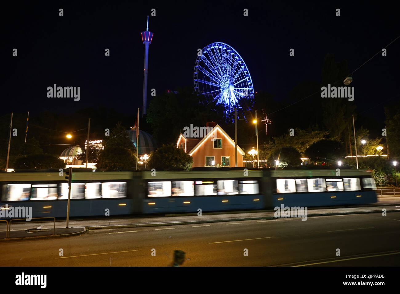 Liseberg amusement park in the city of Gothenburg, Sweden, during ...