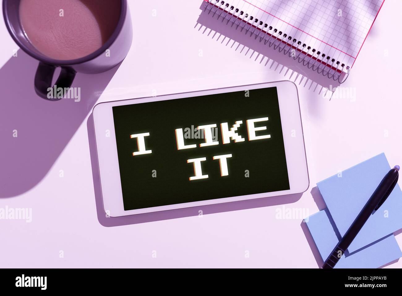 Writing displaying text I Like It, Conceptual photo To be pleased with ...